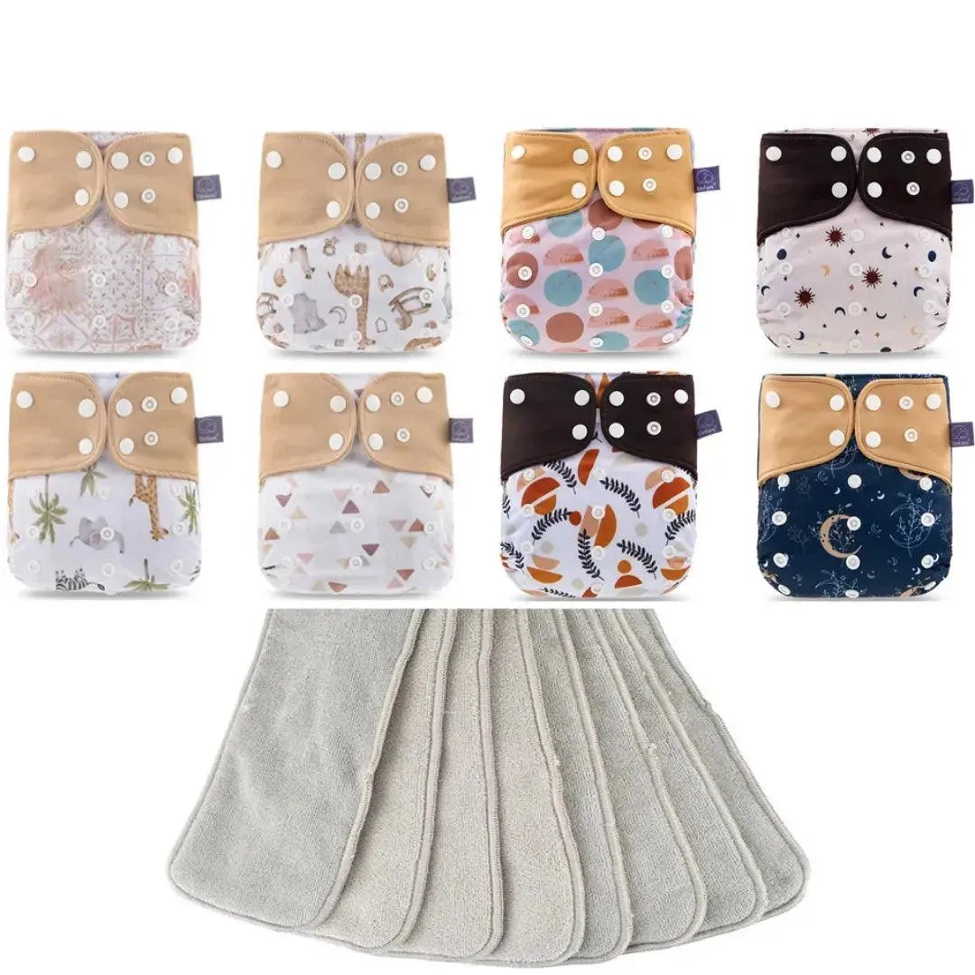 Fralda Ecológica Kit 8 Unidades + 8 Absorventes - Conforto e ...